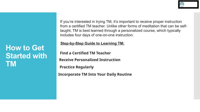 Mastering the TM Technique: A Comprehensive Guide | PPT