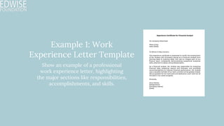 _Mastering the Work Experience Letter.._ | PDF