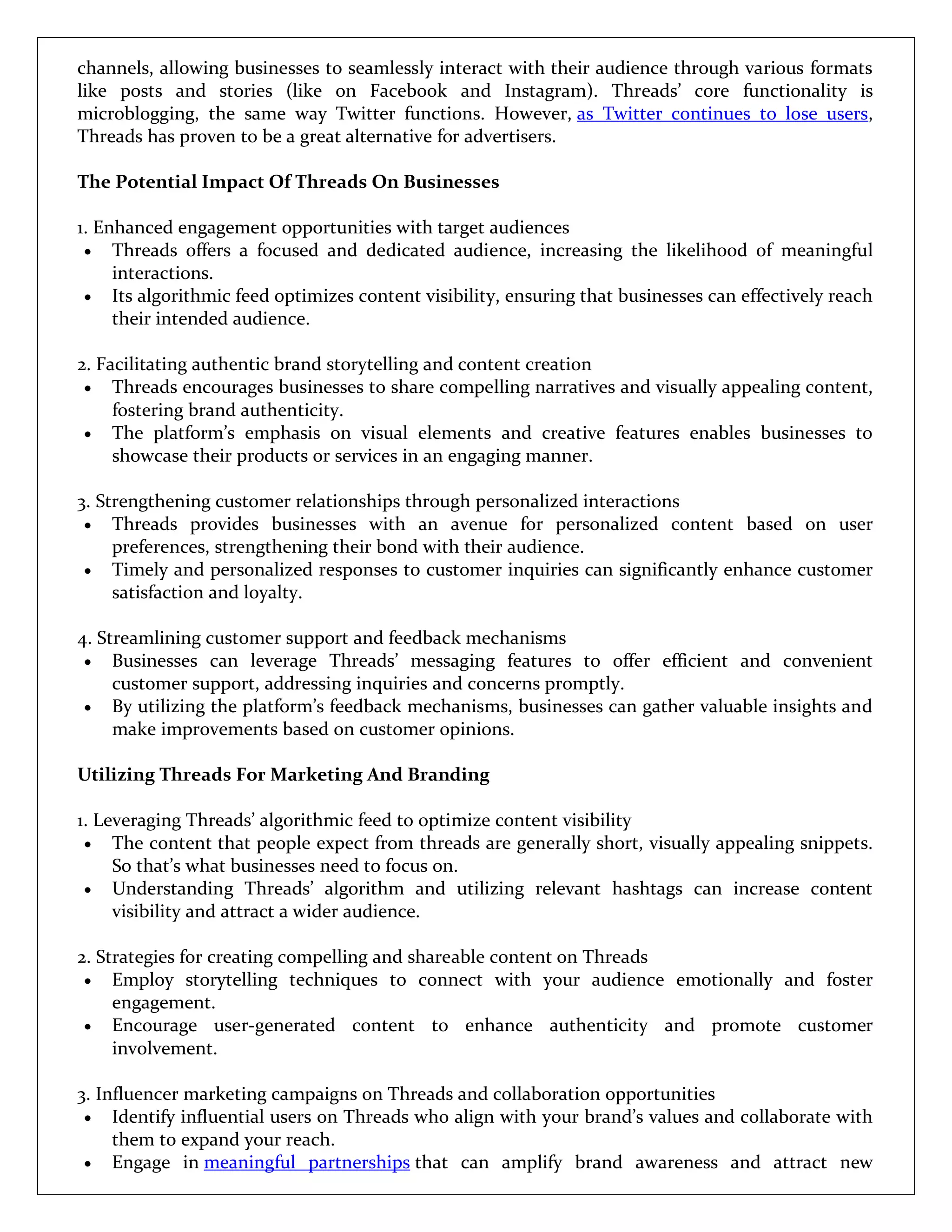 Mastering Threads for Business and Digital Marketing | PDF