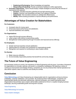 Mastering Value Creation with Value Methodology_ A Comprehensive ...