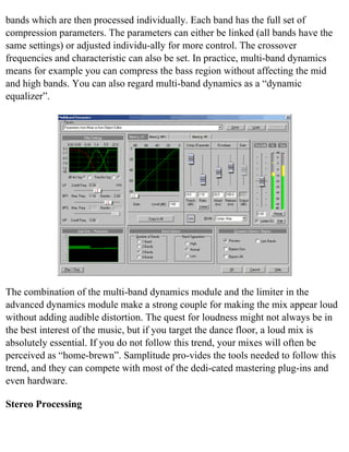 Mastering With Samplitude | PDF