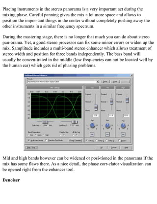 Mastering With Samplitude | PDF