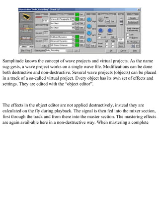 Mastering With Samplitude | PDF