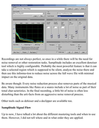 Mastering With Samplitude | PDF