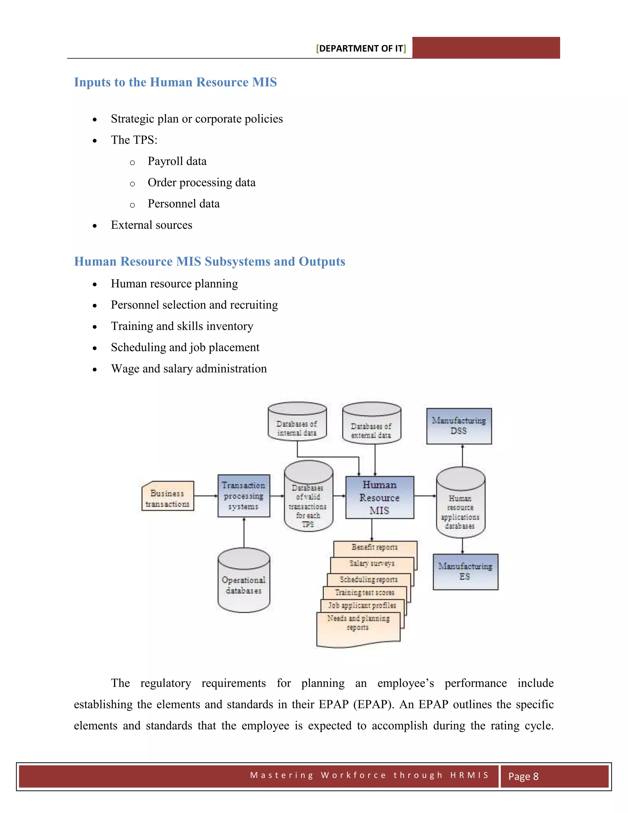 Mastering workforce through hrmis | DOCX
