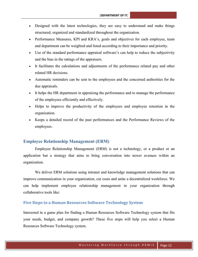 Mastering workforce through hrmis | PDF