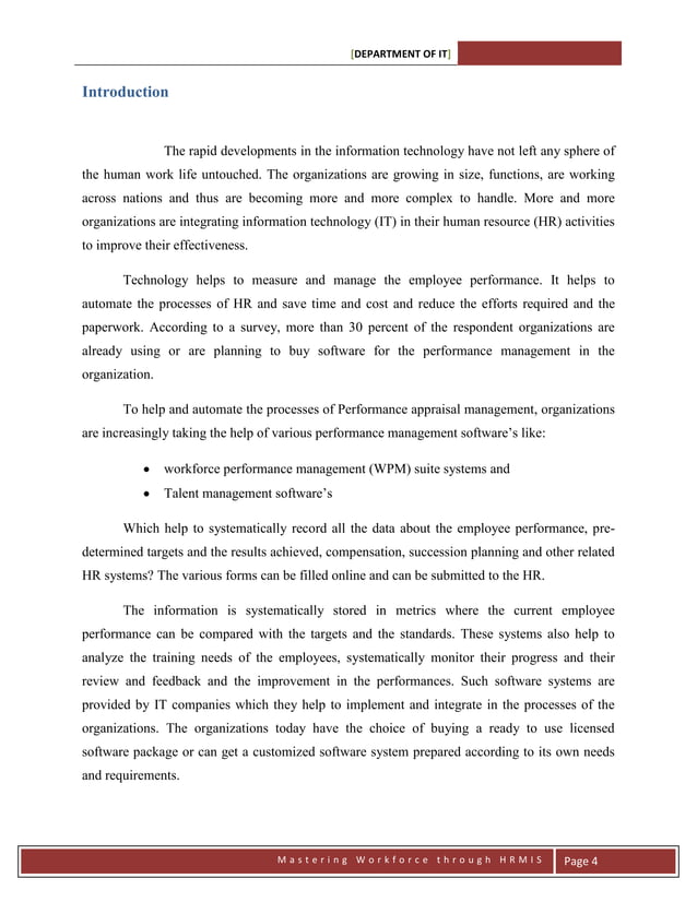 Mastering workforce through hrmis | PDF