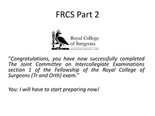 Mastering your FRCS vivas | PDF