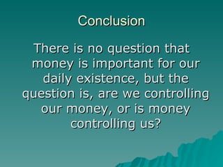 Mastering your money | PPT