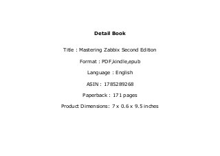 LIBRARY ~[NO BUY]~ Mastering Zabbix Second Edition 'Full_[Pages]'