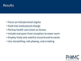 Innovative Strategies for Addressing Stigma | PPT