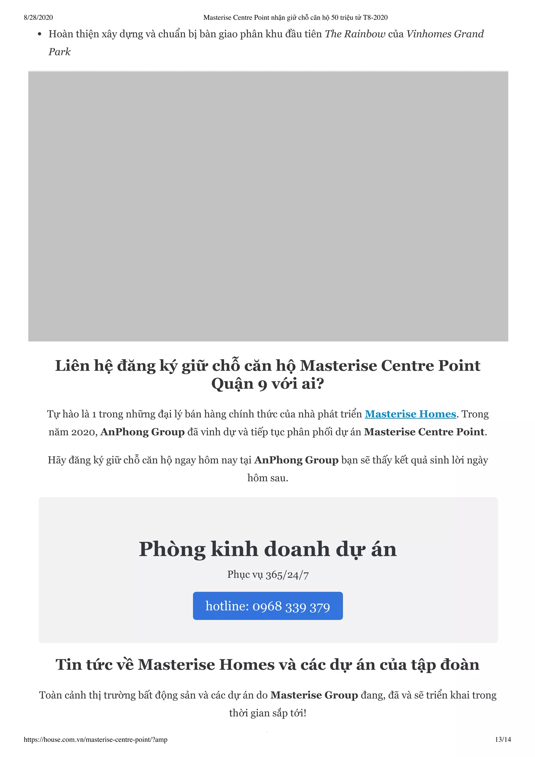 Masterise centre-point-t8-2020 | PDF