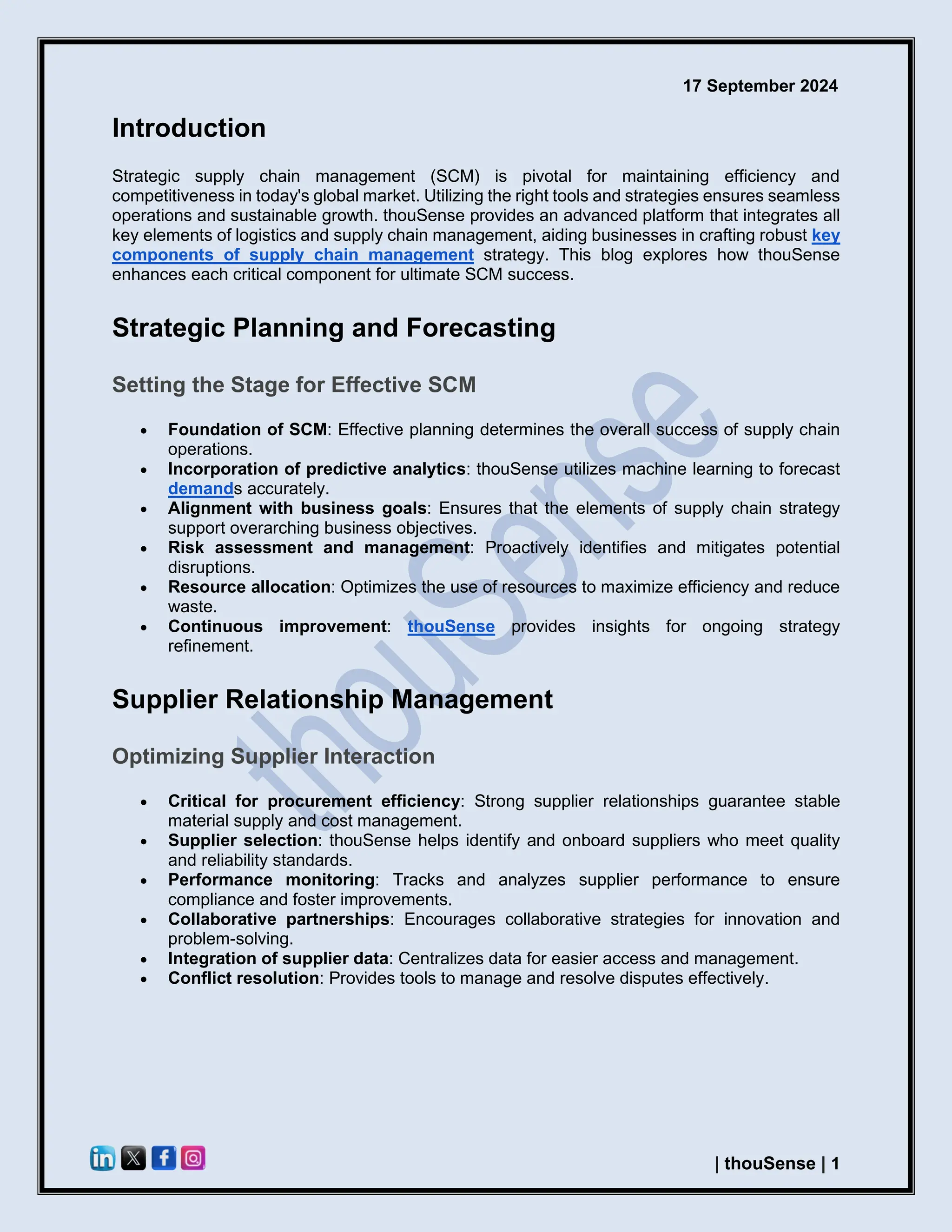 Master Key Elements of SCM Strategy with thouSense!.pdf