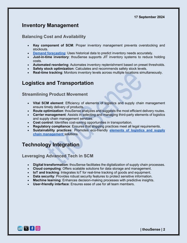 Master Key Elements of SCM Strategy with thouSense!.pdf