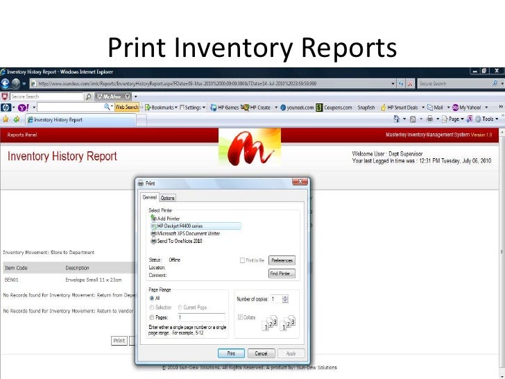 Master Key Inventory