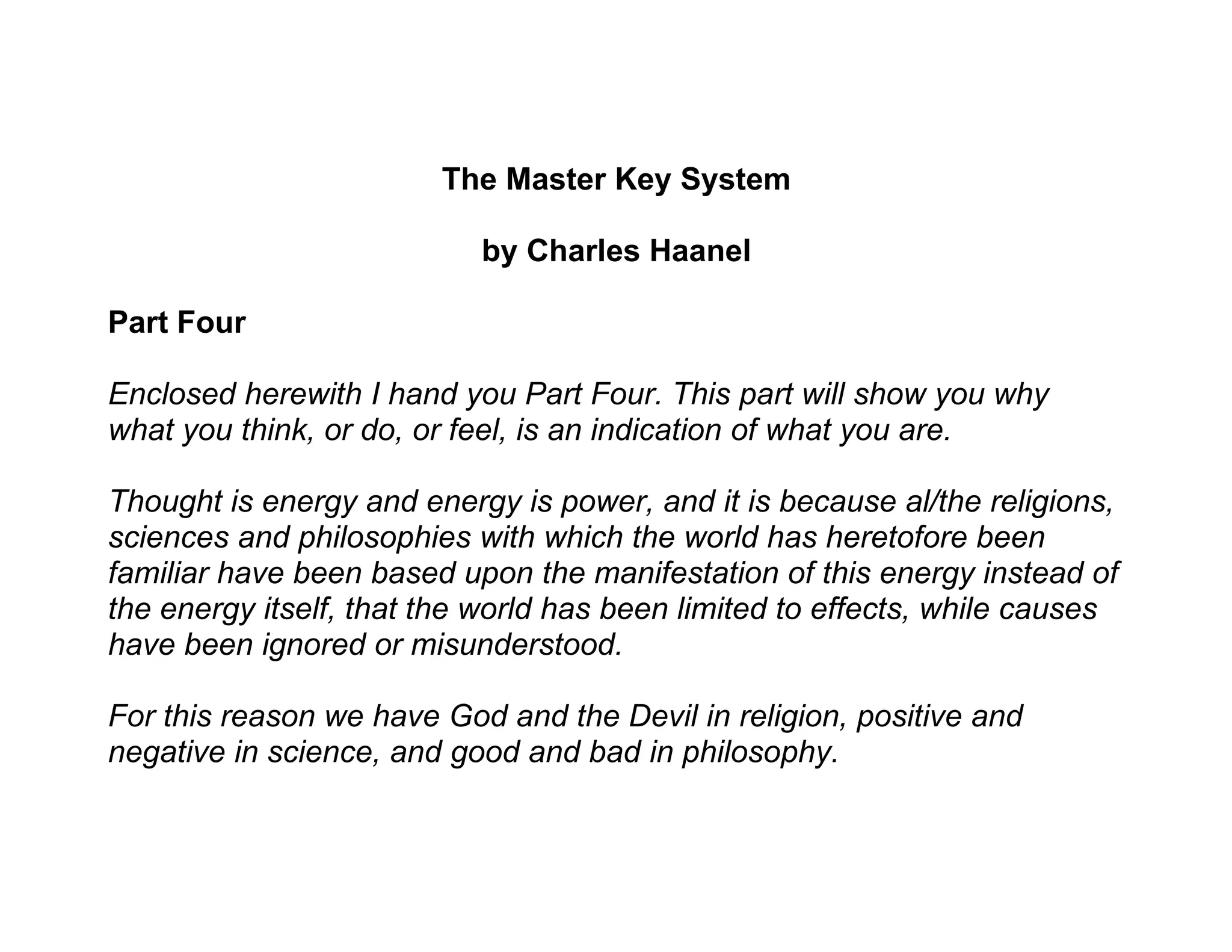 Master key system part 04 | PPT