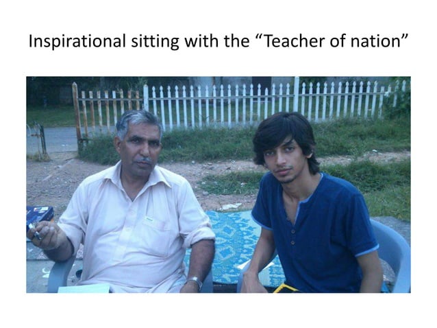 Master Ayub, The Teacher of Pakistani Nation | PPTX