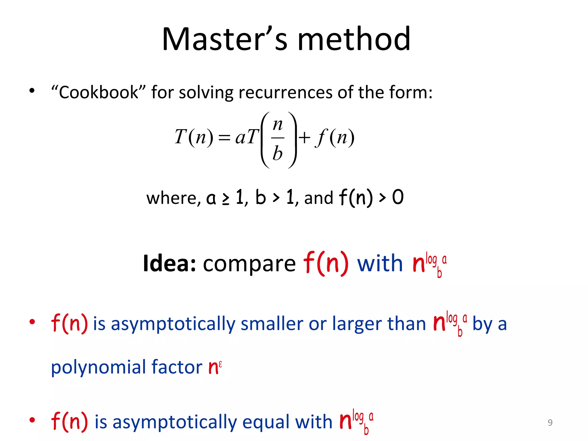 Master method | PPT