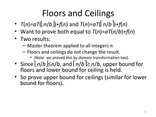 Master method theorem | PPT