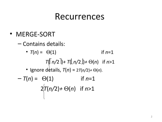 Master Method Theorem Ppt