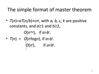 Master method theorem | PPT
