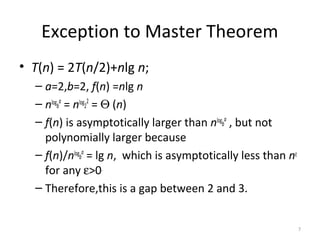 Master method theorem | PPT