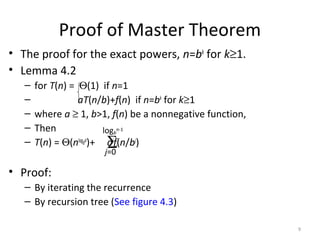 Master method theorem | PPT