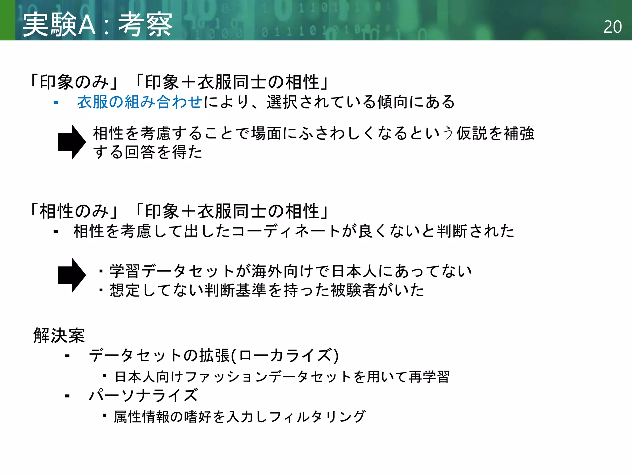 A Study on Clothing Recommendation Information Presentation System ...