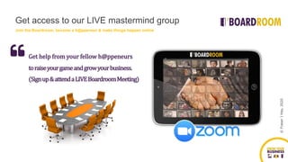 Mastermind group 2020 - 2021 | PPT