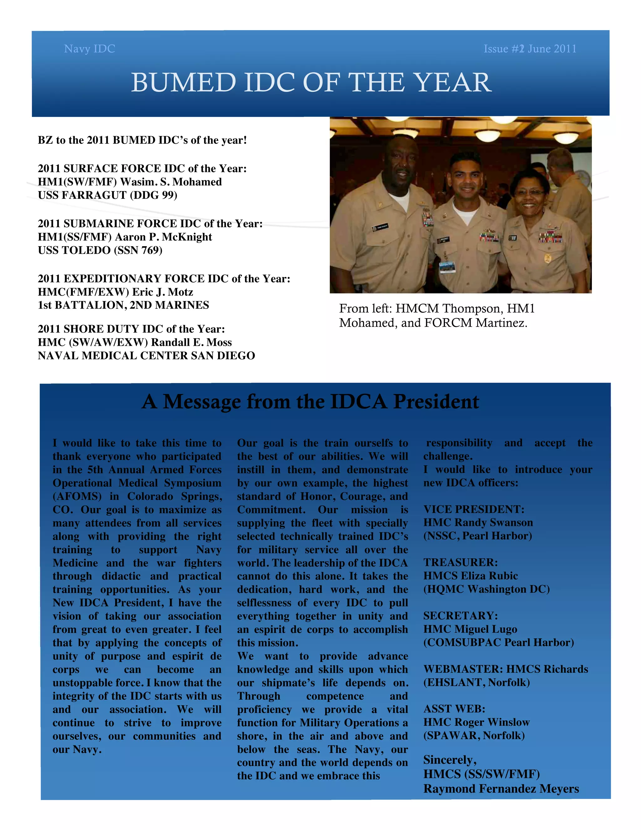 NAVY IDC NEWS LETTER (JUN 2011) | PDF