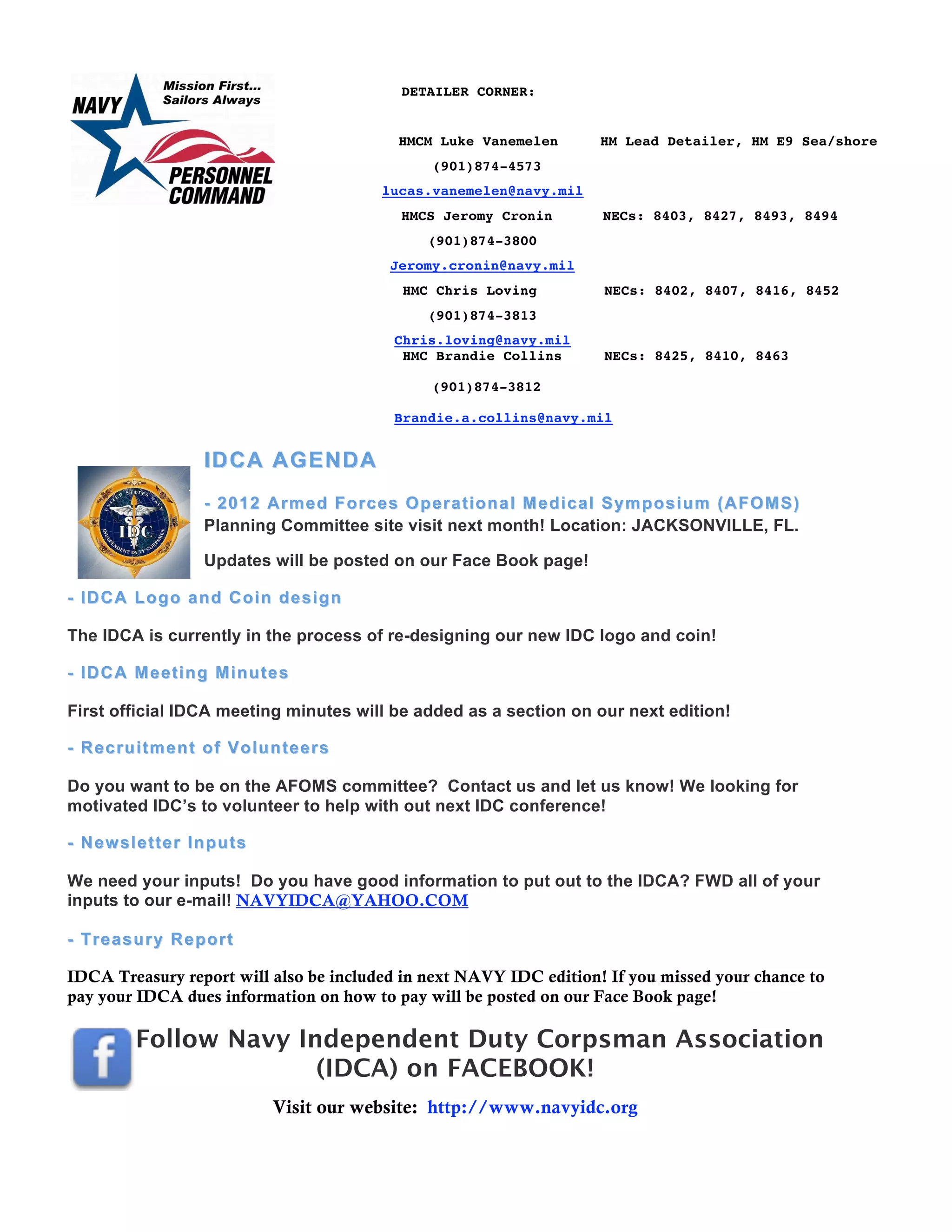 NAVY IDC NEWS LETTER (JUN 2011) | PDF