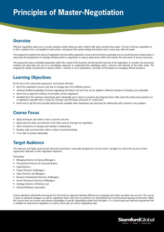 Master of Negotiation 2010 | PDF