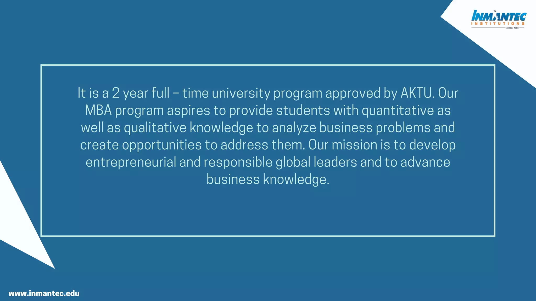 Master of business administration {MBA} | PPT