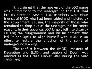 Master of deception (mod) | PPTX