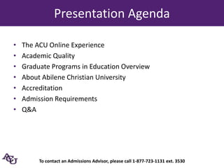 Online Graduate Programs in Education Webinar | PPTX | Professional ...