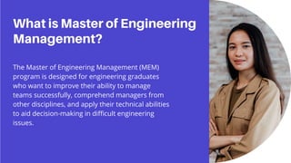 Master of engineering management: An overview and top five advantages | PPT