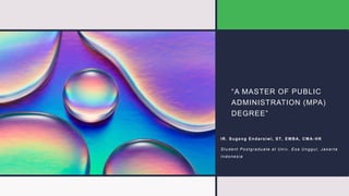 Master of Public Administration (MAP) | PPTX