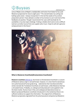 Masteron propionate or masteron enanthate which one is better for you | PDF