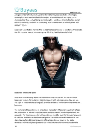 Masteron propionate or masteron enanthate which one is better for you | PDF