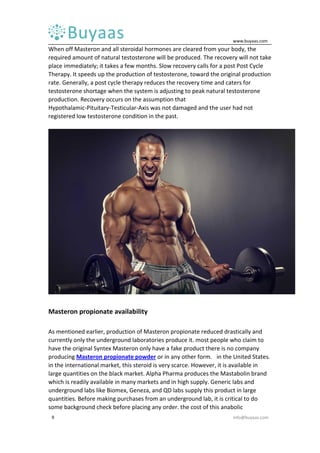 Masteron propionate or masteron enanthate which one is better for you | PDF