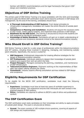 Master Outside Plant Design with OSP Online Training & Certification.docx