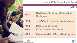 Master ICT for Development and Social Good | PDF