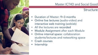 Master ICT for Development and Social Good | PDF