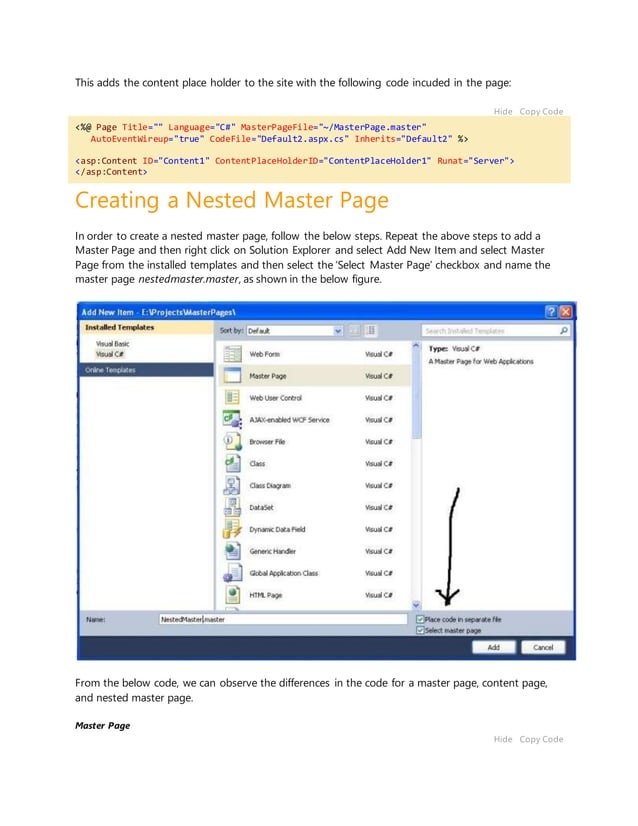 Master page | PDF