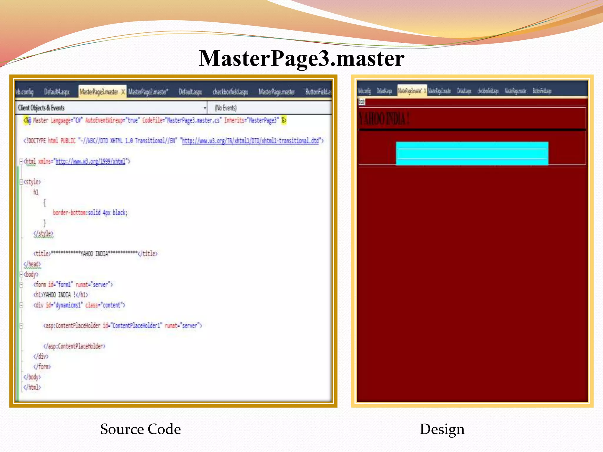 Master page in Asp.net