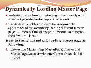 Master page in Asp.net