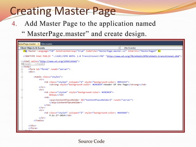 Master page in Asp.net