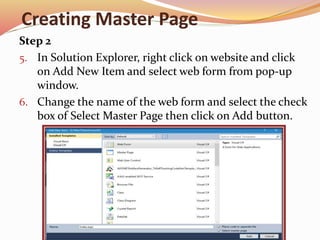 Master page in Asp.net