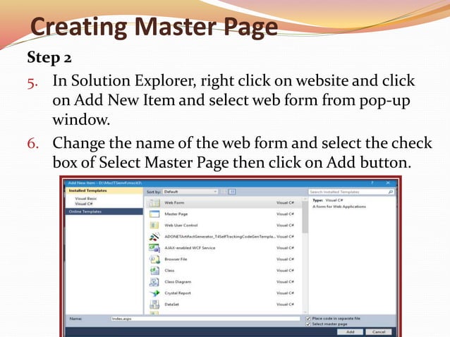 Master page in Asp.net