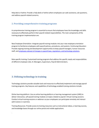 Master Payroll Excellence: Best Practices for a Smooth Process | PDF